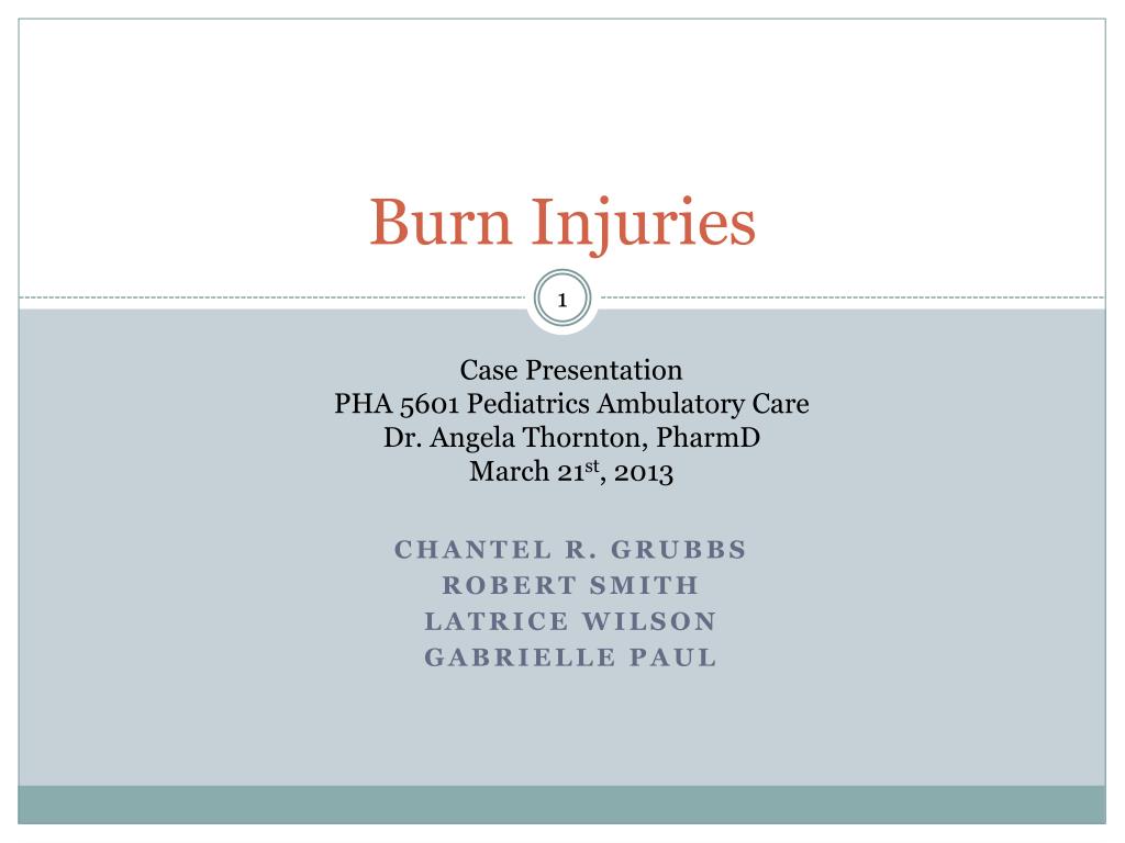 PPT - Burn Injuries PowerPoint Presentation, free download - ID:2762523