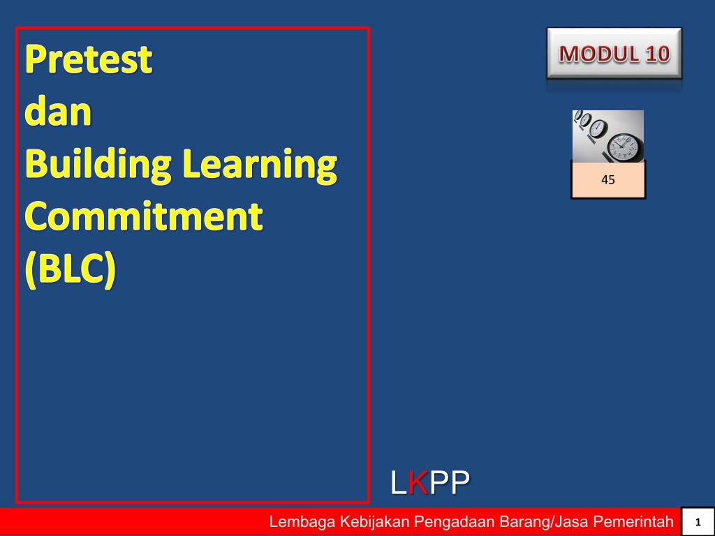 PPT - Pretest dan Building Learning Commitment (BLC) PowerPoint ...