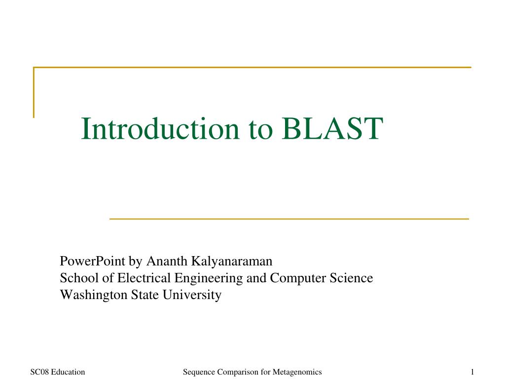 PPT - Introduction to BLAST PowerPoint Presentation, free download - ID ...
