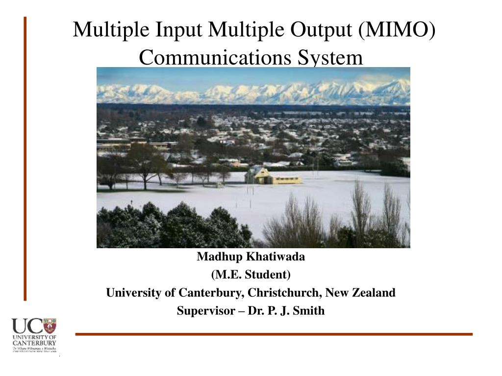 Ppt Multiple Input Multiple Output Mimo Communications System Powerpoint Presentation Id