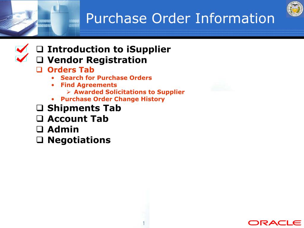 PPT - Purchase Order Information PowerPoint Presentation, free download ...