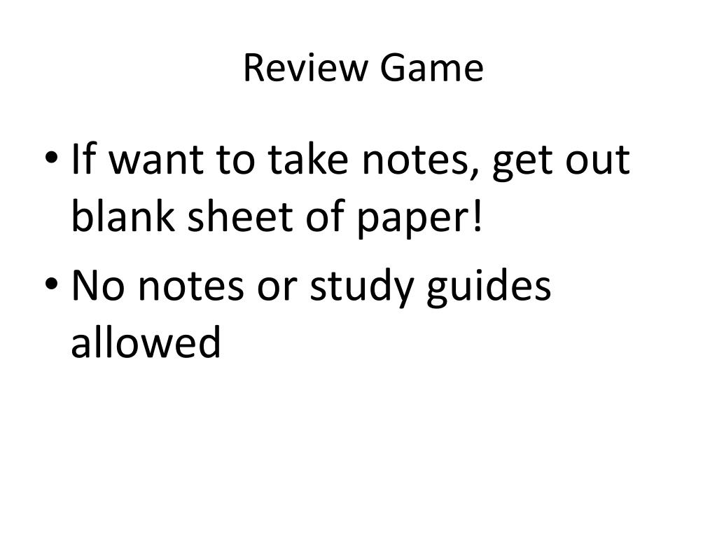 PPT - Review Game PowerPoint Presentation, free download - ID:2766391