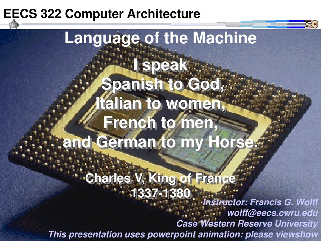 PPT - EECS 322 Computer Architecture PowerPoint Presentation, free ...