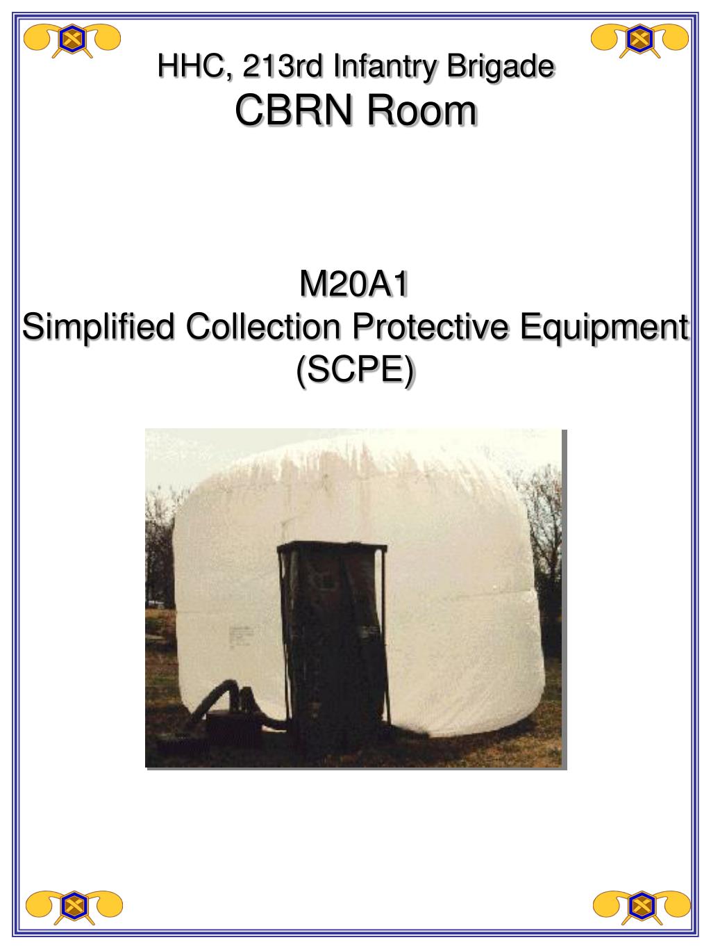 PPT - M20A1 Simplified Collection Protective Equipment (SCPE ...