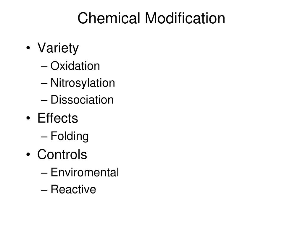 PPT - Chemical Modification PowerPoint Presentation, free download - ID ...