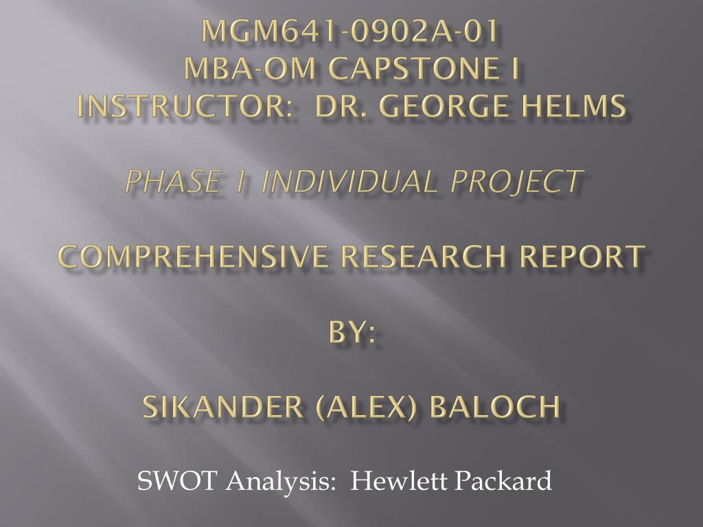 PPT - SWOT Analysis: Hewlett Packard PowerPoint Presentation, free ...