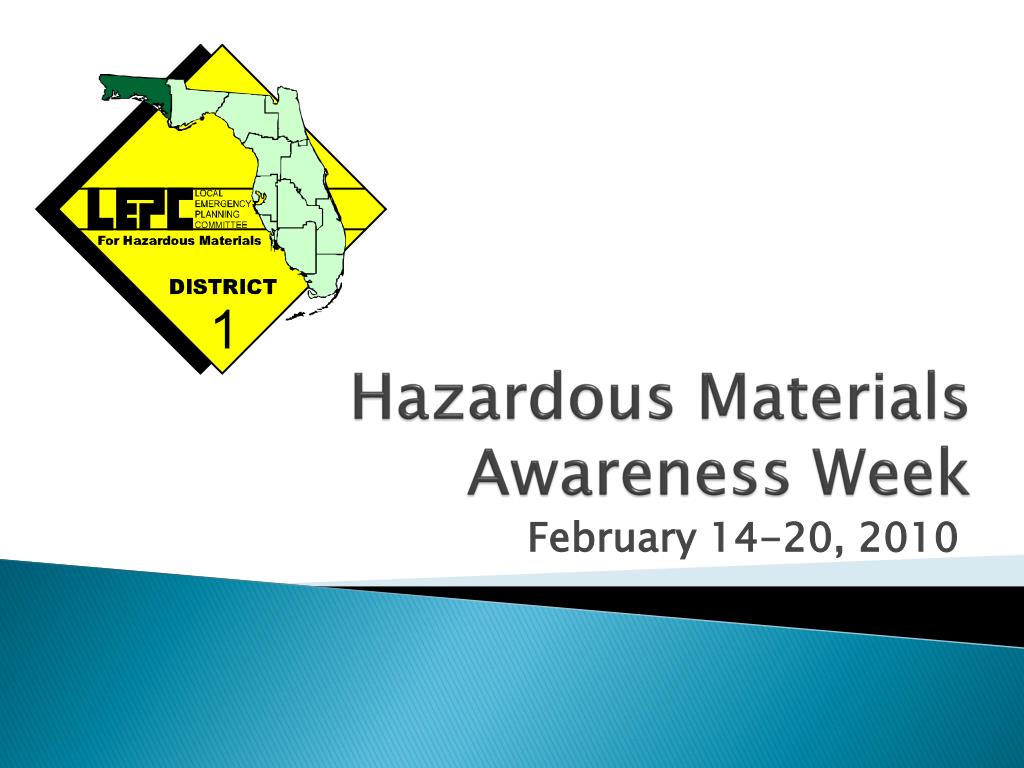 PPT - Hazardous Materials Awareness Week PowerPoint Presentation, free ...