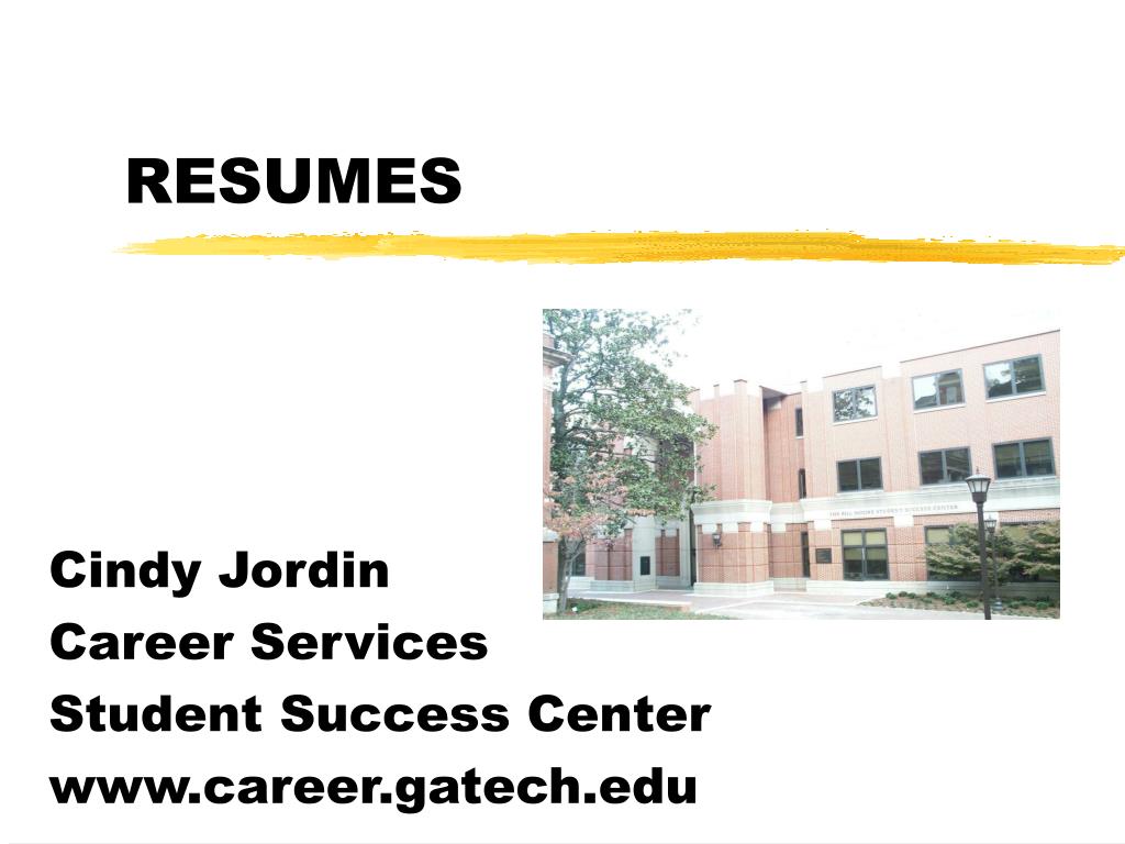 PPT - RESUMES PowerPoint Presentation, free download - ID:2774791