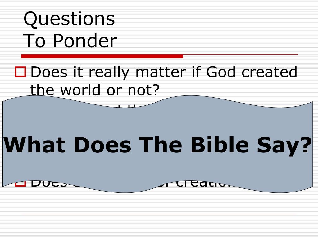 PPT - Questions To Ponder PowerPoint Presentation, free download - ID ...