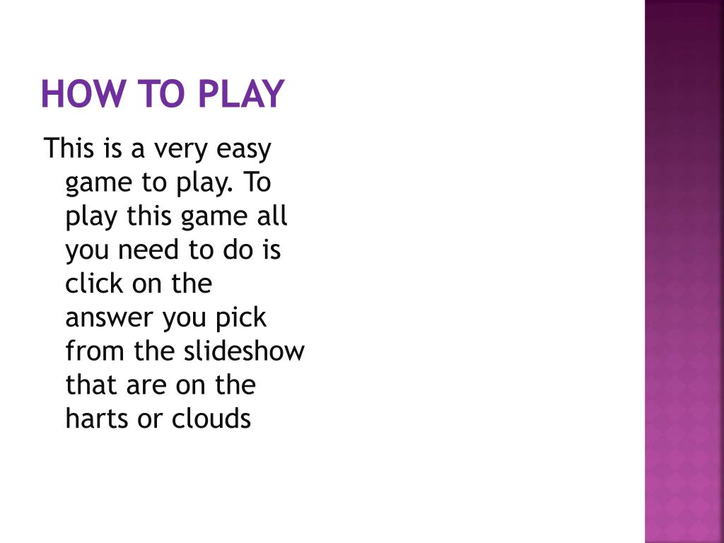 PPT - How to play PowerPoint Presentation, free download - ID:2775669