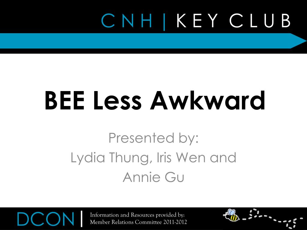 PPT - BEE Less Awkward PowerPoint Presentation, free download - ID:2776437