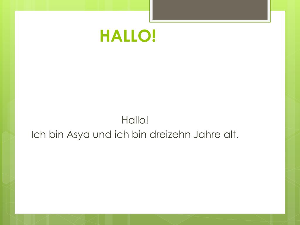PPT - HALLO! PowerPoint Presentation, free download - ID:2777866