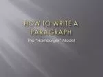 PPT - How to write a paragraph PowerPoint Presentation, free download ...