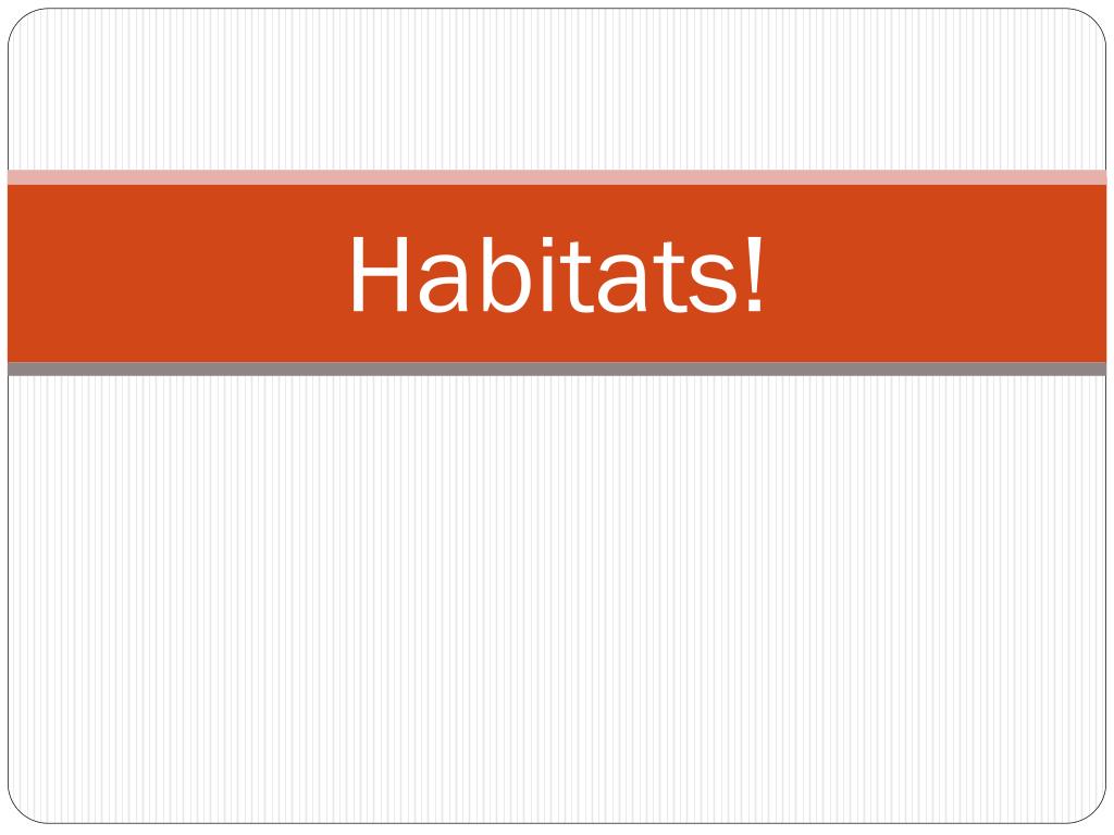 PPT - Habitats! PowerPoint Presentation, free download - ID:2779068