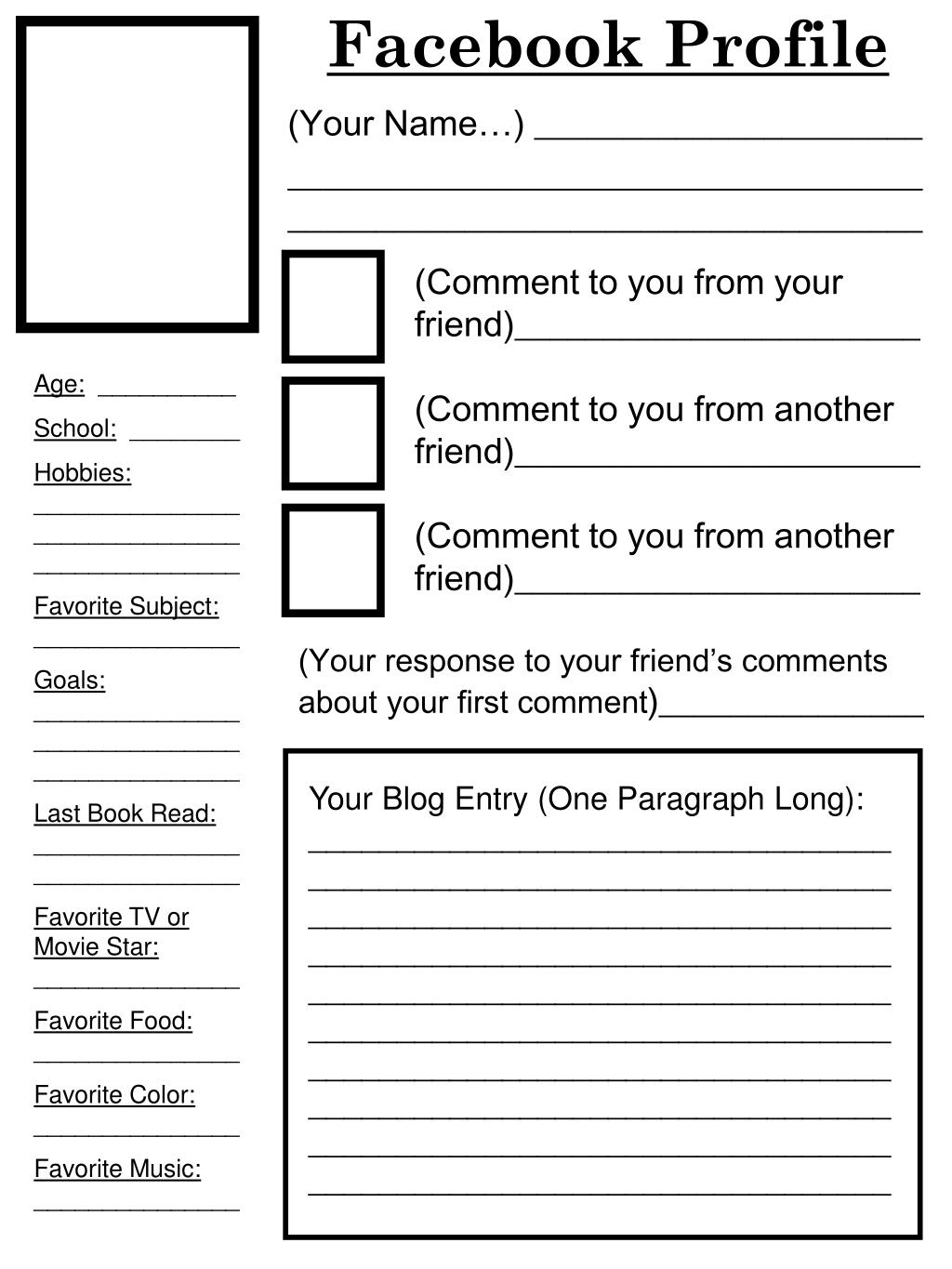PPT - Facebook Profile PowerPoint Presentation, free download - ID:2779193
