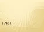 PPT - Haiku PowerPoint Presentation, free download - ID:5073466