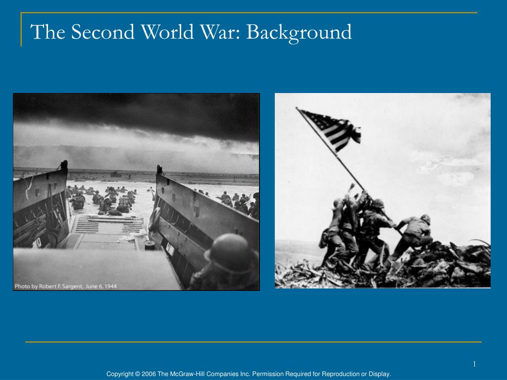 PPT - The Second World War: Background PowerPoint Presentation, free ...