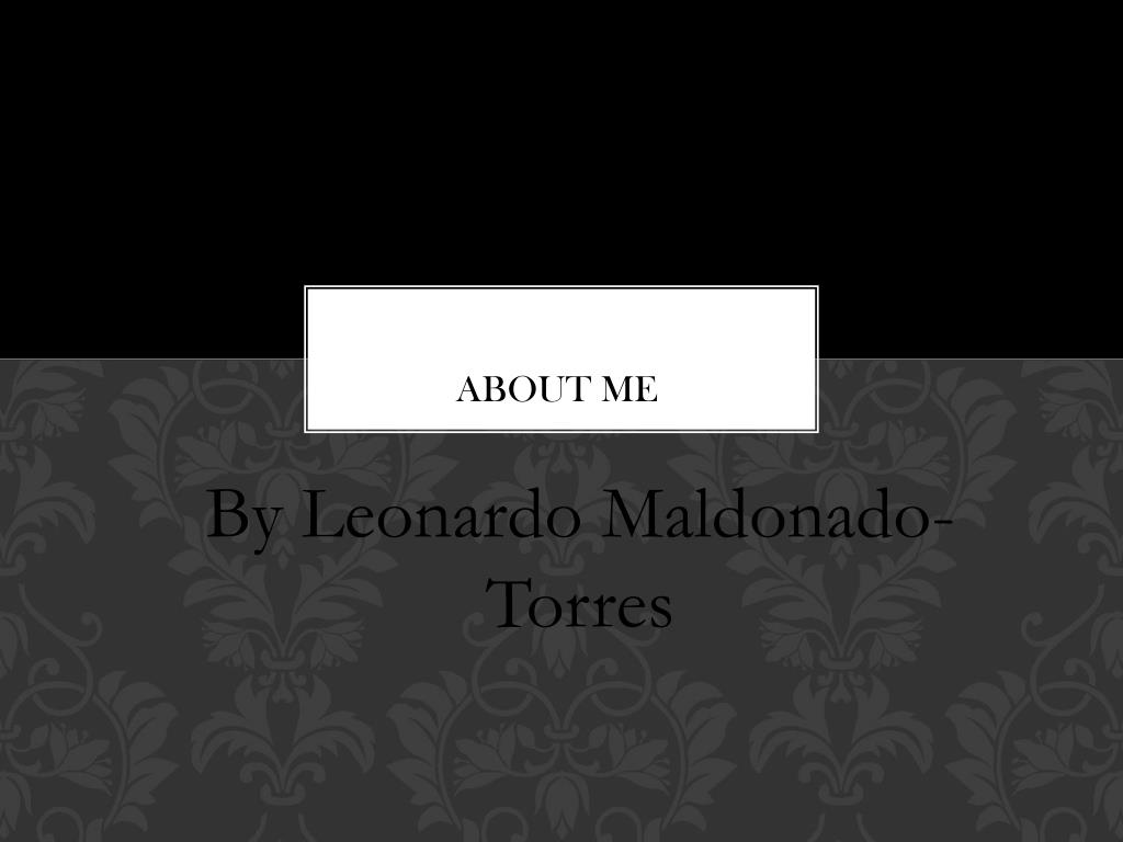 PPT - About me PowerPoint Presentation, free download - ID:2780249
