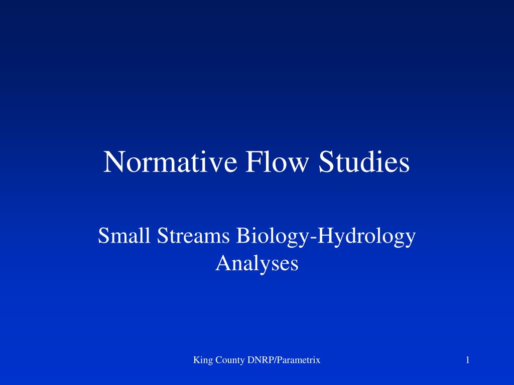PPT - Normative Flow Studies PowerPoint Presentation, free download ...
