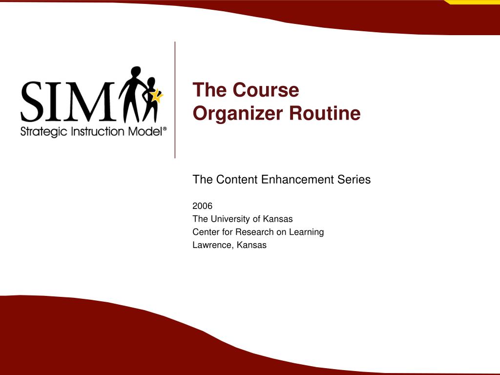 PPT - The Course Organizer Routine PowerPoint Presentation, free ...