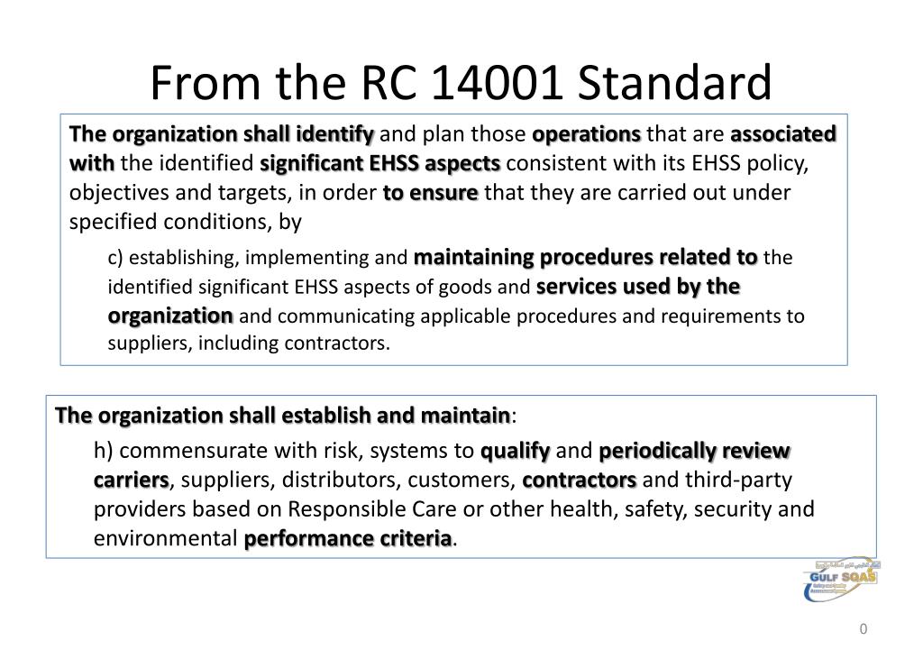 PPT - From the RC 14001 Standard PowerPoint Presentation, free download ...