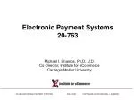 PPT - Electronic Payment Systems 20-763 Lecture 4 Automated Clearing ...