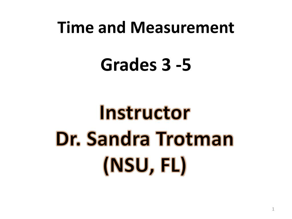 PPT - Time and Measurement PowerPoint Presentation, free download - ID ...