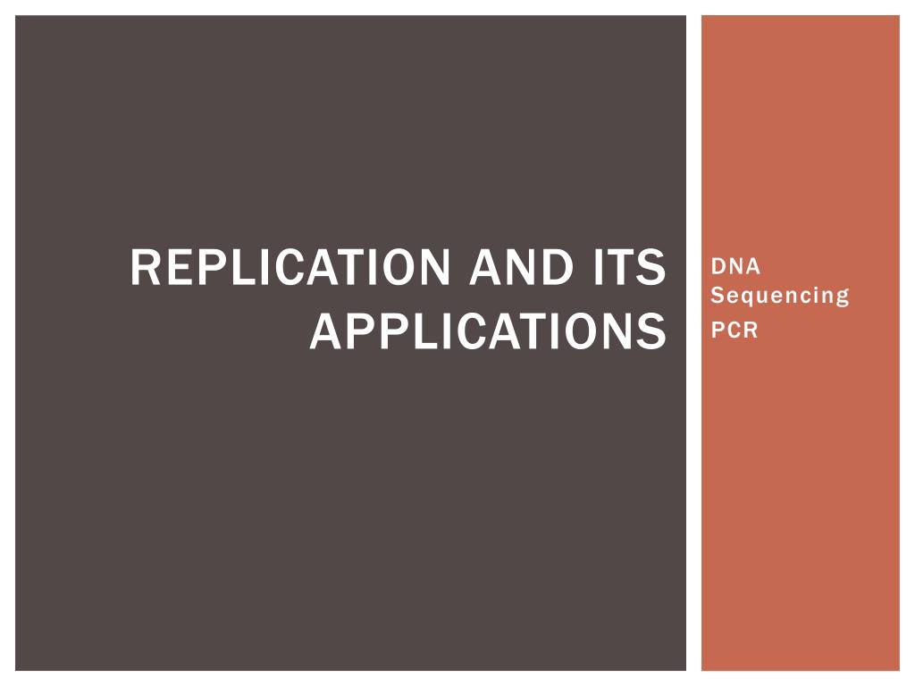 PPT - Replication and Its Applications PowerPoint Presentation, free ...