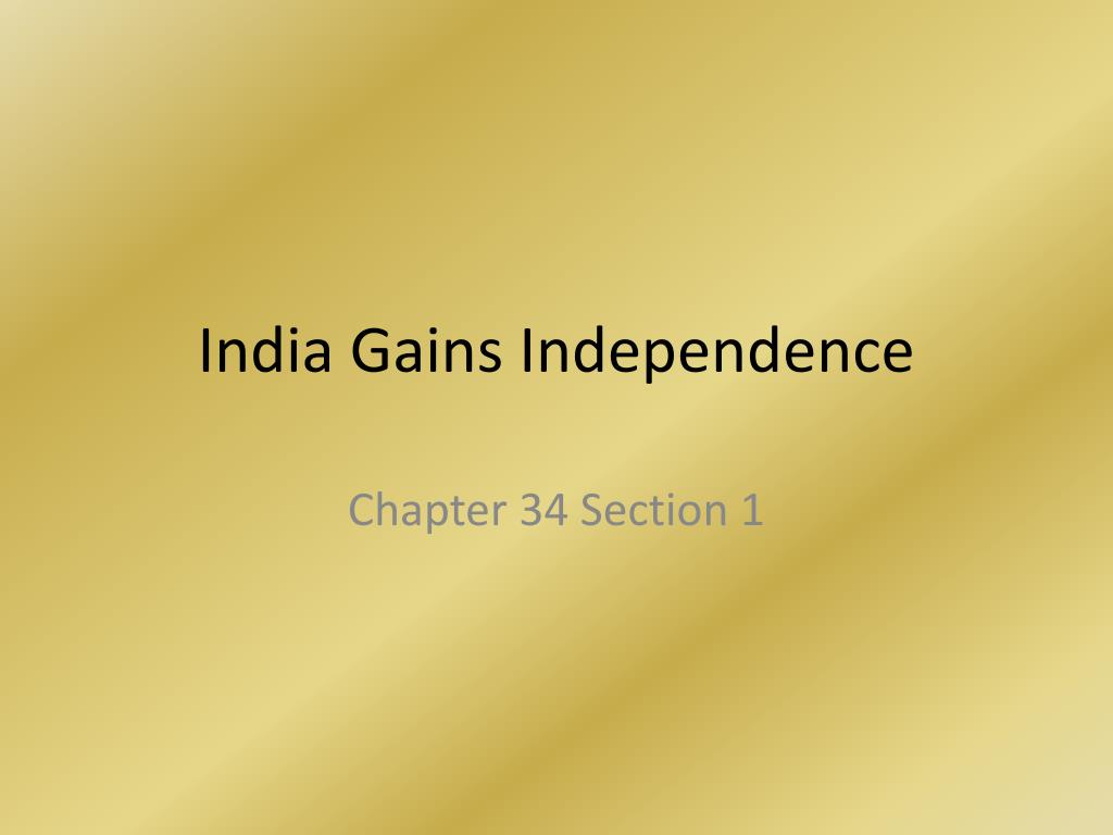 PPT - India Gains Independence PowerPoint Presentation, free download ...