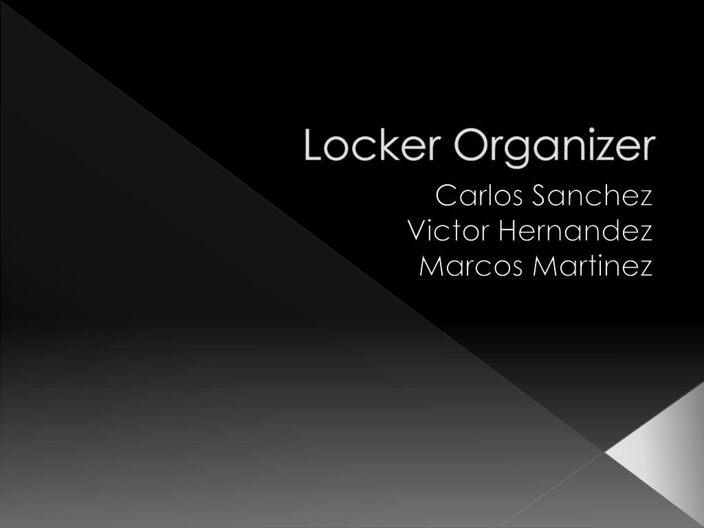 PPT - Locker Organizer PowerPoint Presentation, free download - ID:2785461