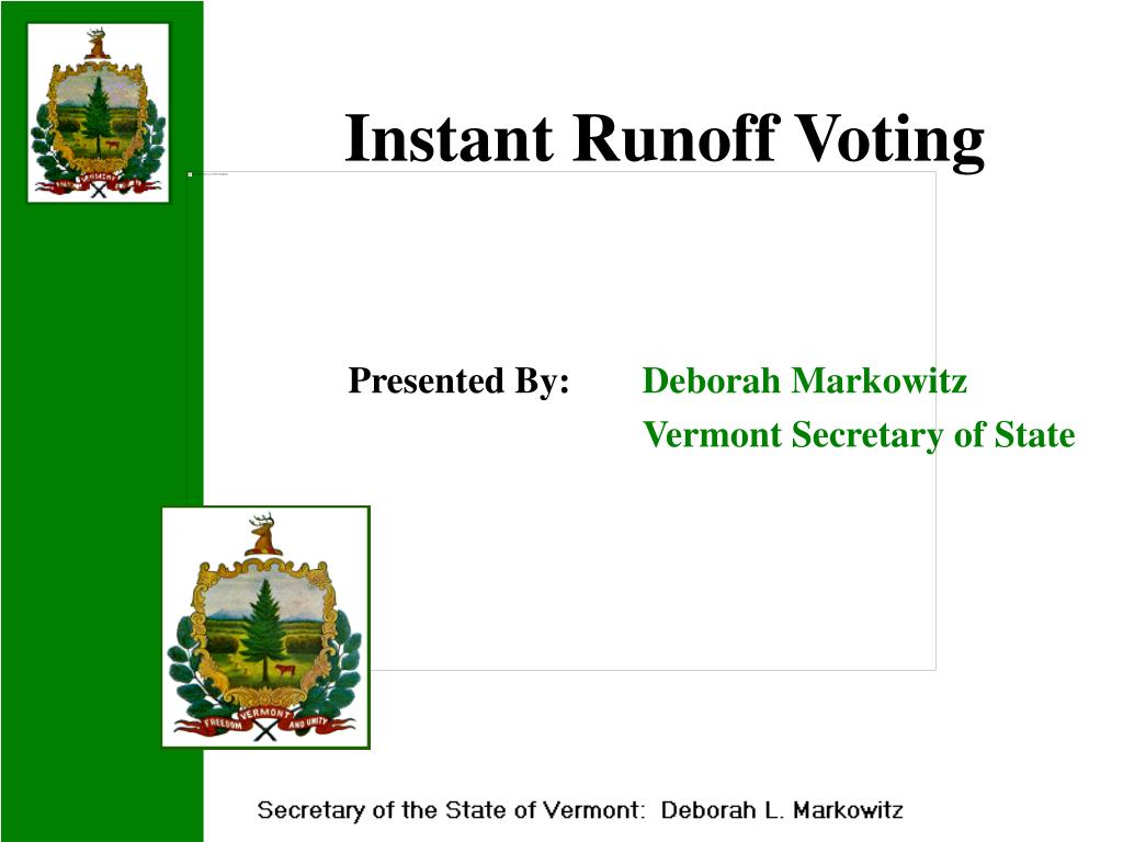 PPT - Instant Runoff Voting PowerPoint Presentation, free download - ID ...