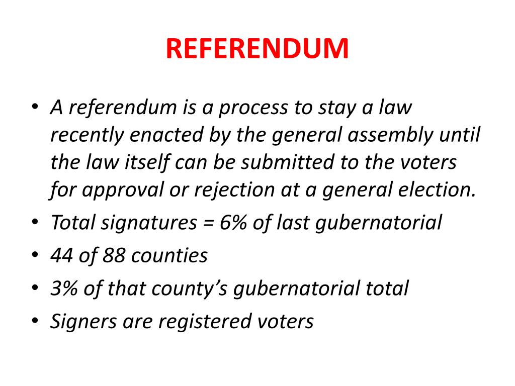 PPT - REFERENDUM PowerPoint Presentation, free download - ID:2787470