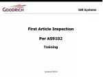 PPT - AS9102 First Article Inspection Report PowerPoint Presentation ...
