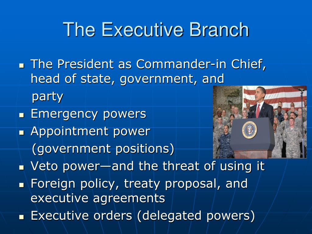 PPT - The Executive Branch PowerPoint Presentation, free download - ID ...
