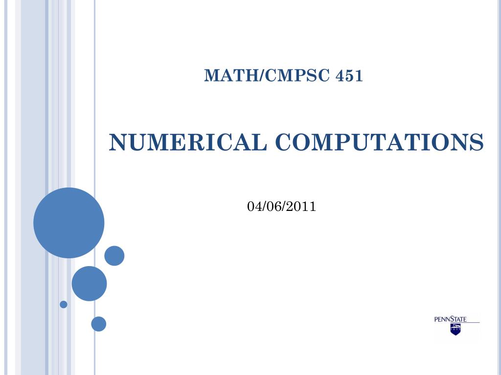 PPT - NUMERICAL COMPUTATIONS PowerPoint Presentation, free download - ID:2790614