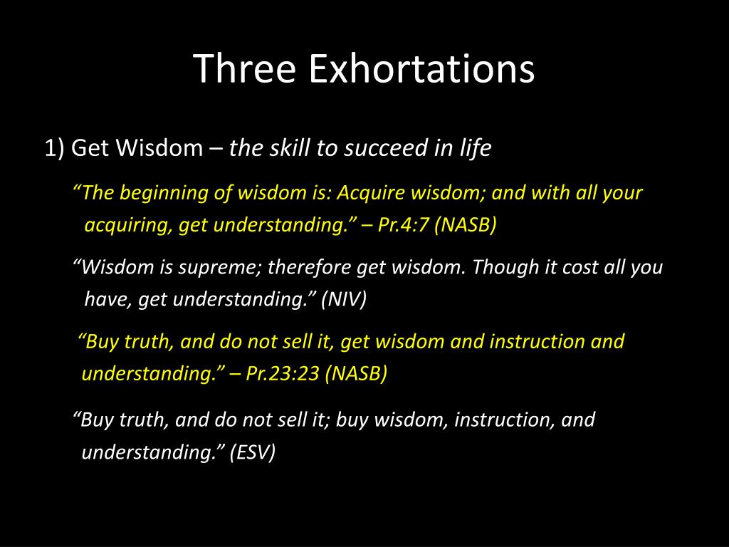 PPT - Three Exhortations PowerPoint Presentation, free download - ID ...