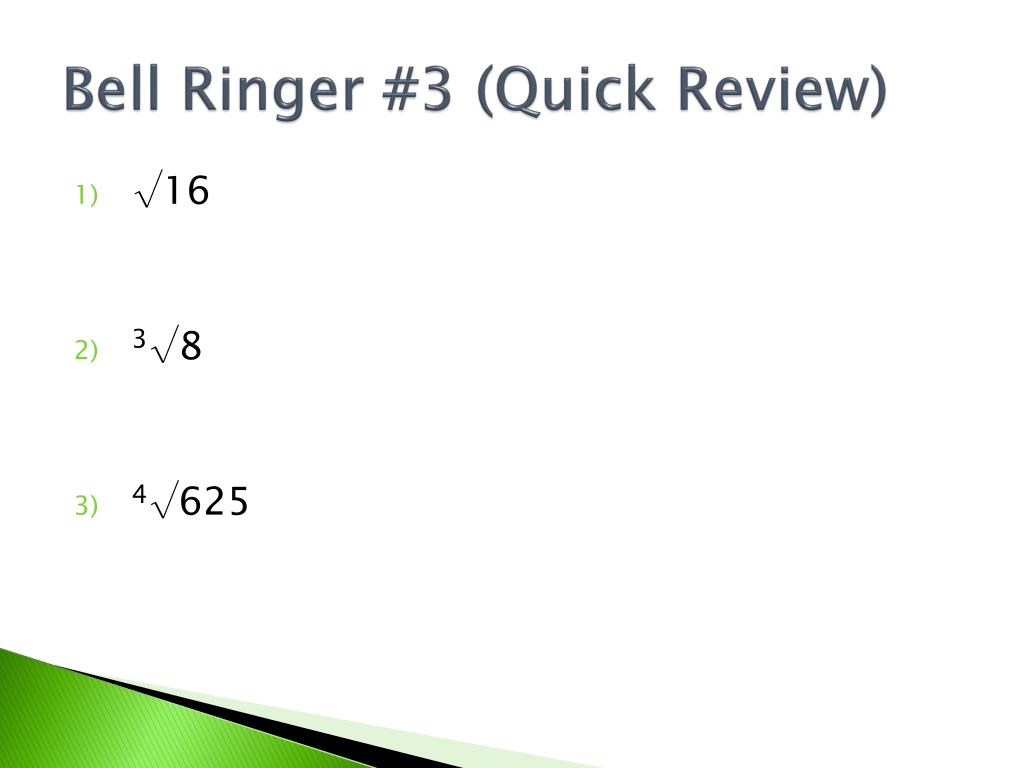 PPT - Rational Exponents & Equations: Quick Review PowerPoint ...
