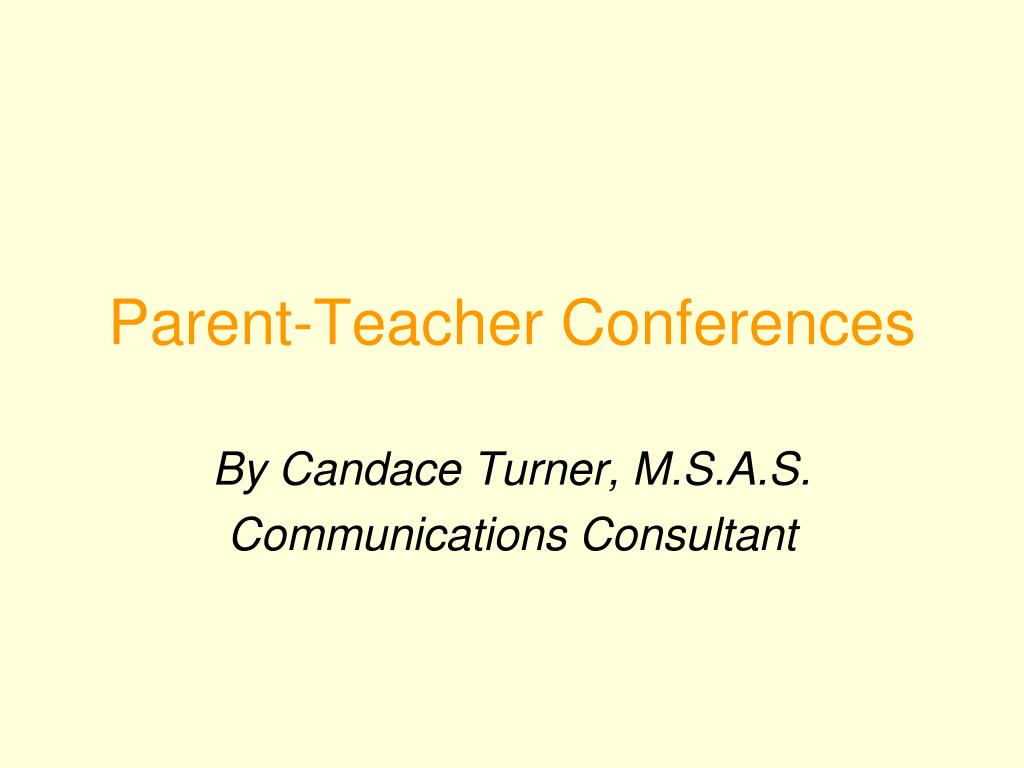 PPT - Parent-Teacher Conferences PowerPoint Presentation, free download ...