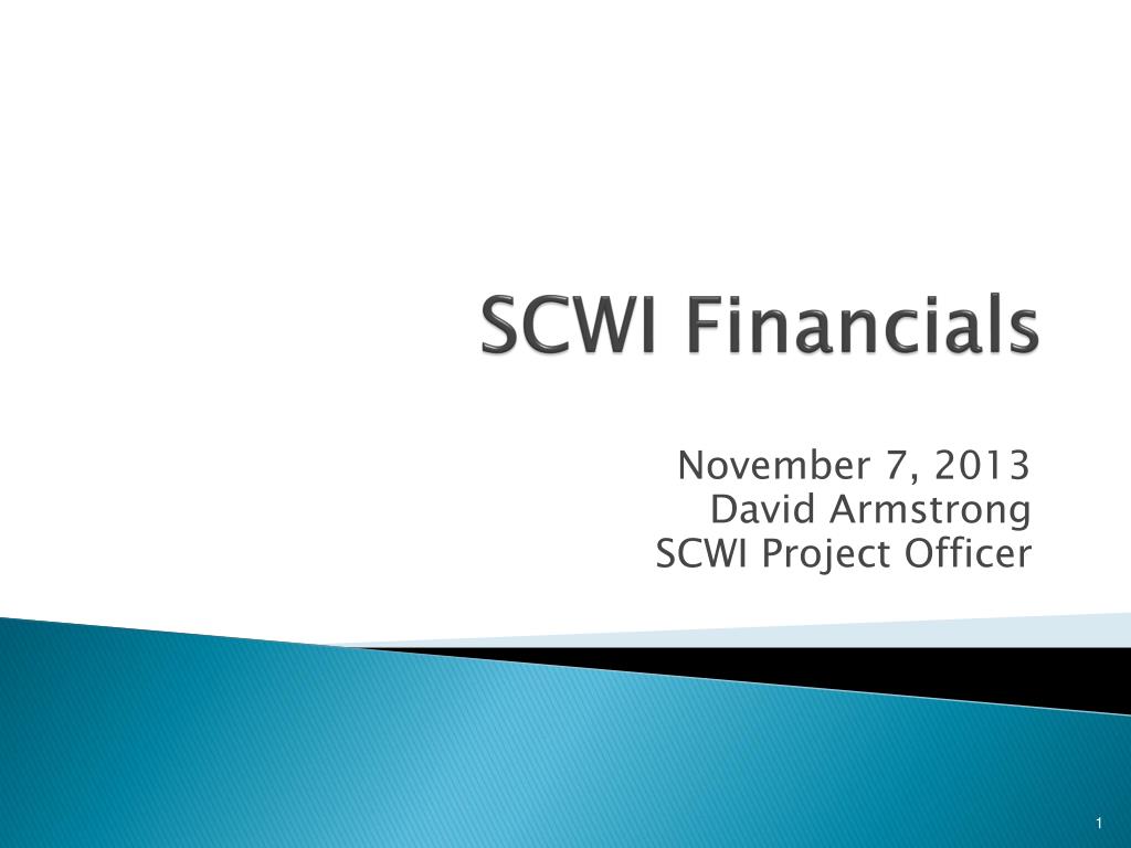 PPT - SCWI Financials PowerPoint Presentation, free download - ID:2792826