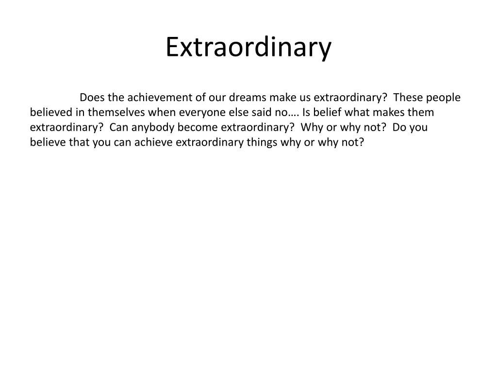 PPT - Spark of Belief: Journey to Extraordinary Achievements PowerPoint ...