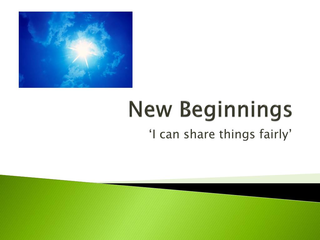PPT - New Beginnings PowerPoint Presentation, free download - ID:2795049
