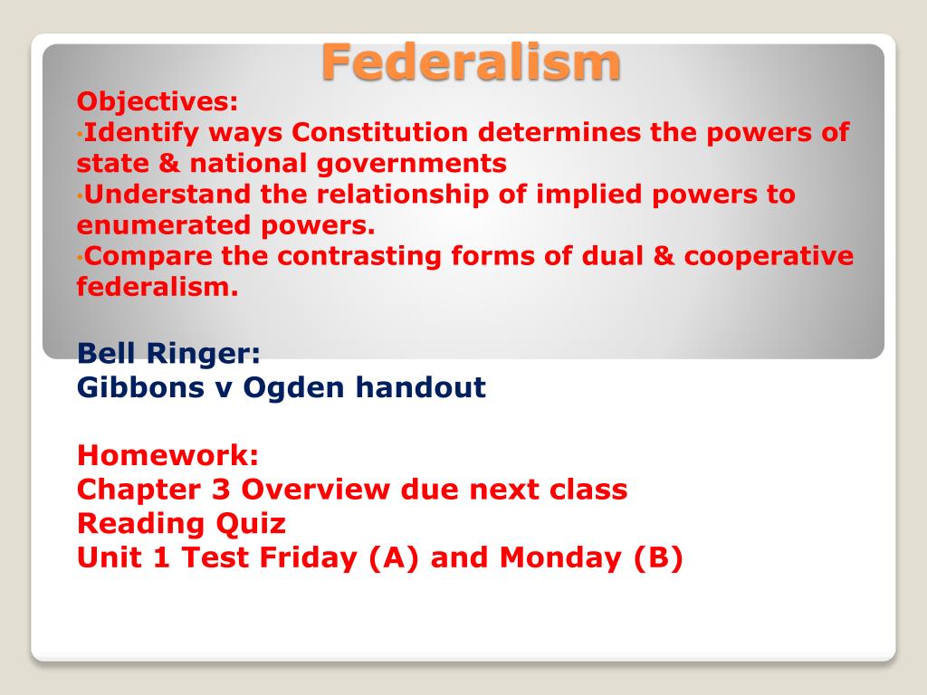 PPT - Federalism PowerPoint Presentation, free download - ID:2797359