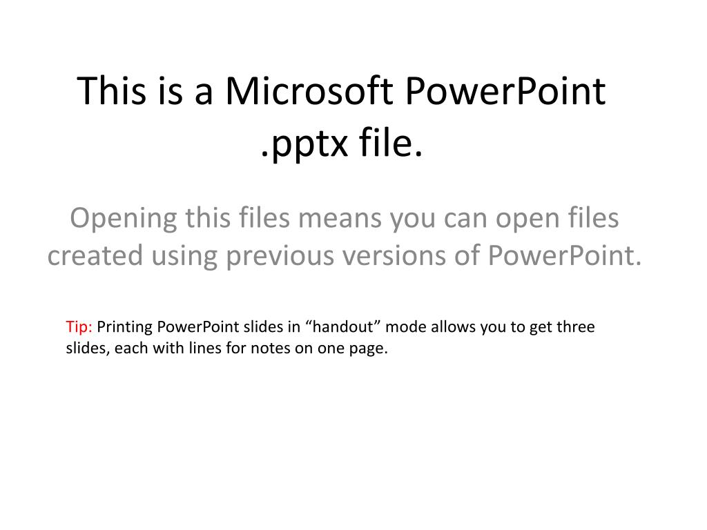 PPT - This is a Microsoft PowerPoint . pptx file. PowerPoint ...