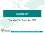 PPT - Numeracy PowerPoint Presentation, free download - ID:5717347