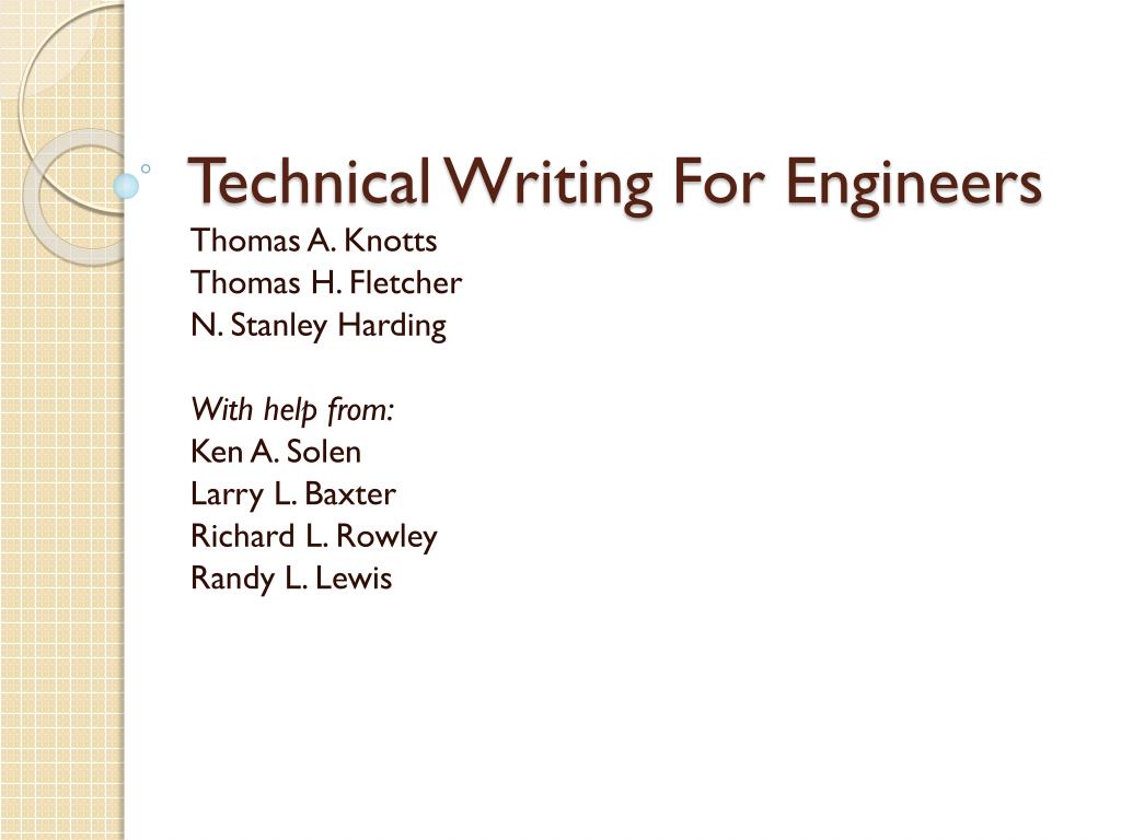 PPT - Mastering Technical Writing for Engineers: A Comprehensive Guide ...