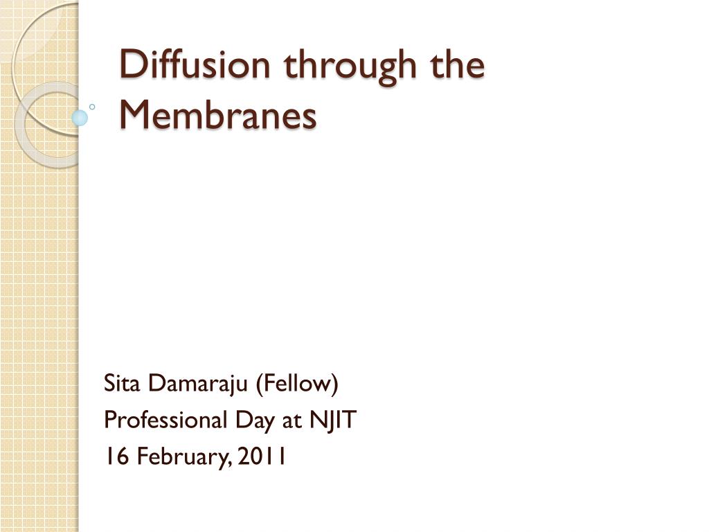 PPT - Diffusion through the Membranes PowerPoint Presentation, free download - ID:2803003