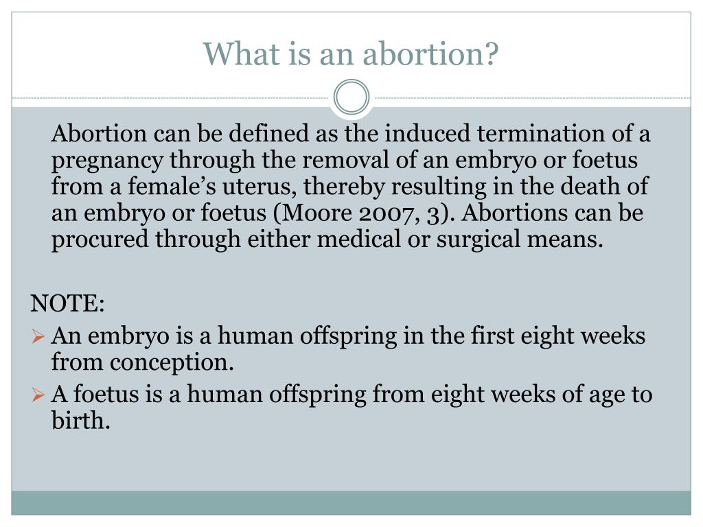 PPT - What is an abortion? PowerPoint Presentation, free download - ID ...