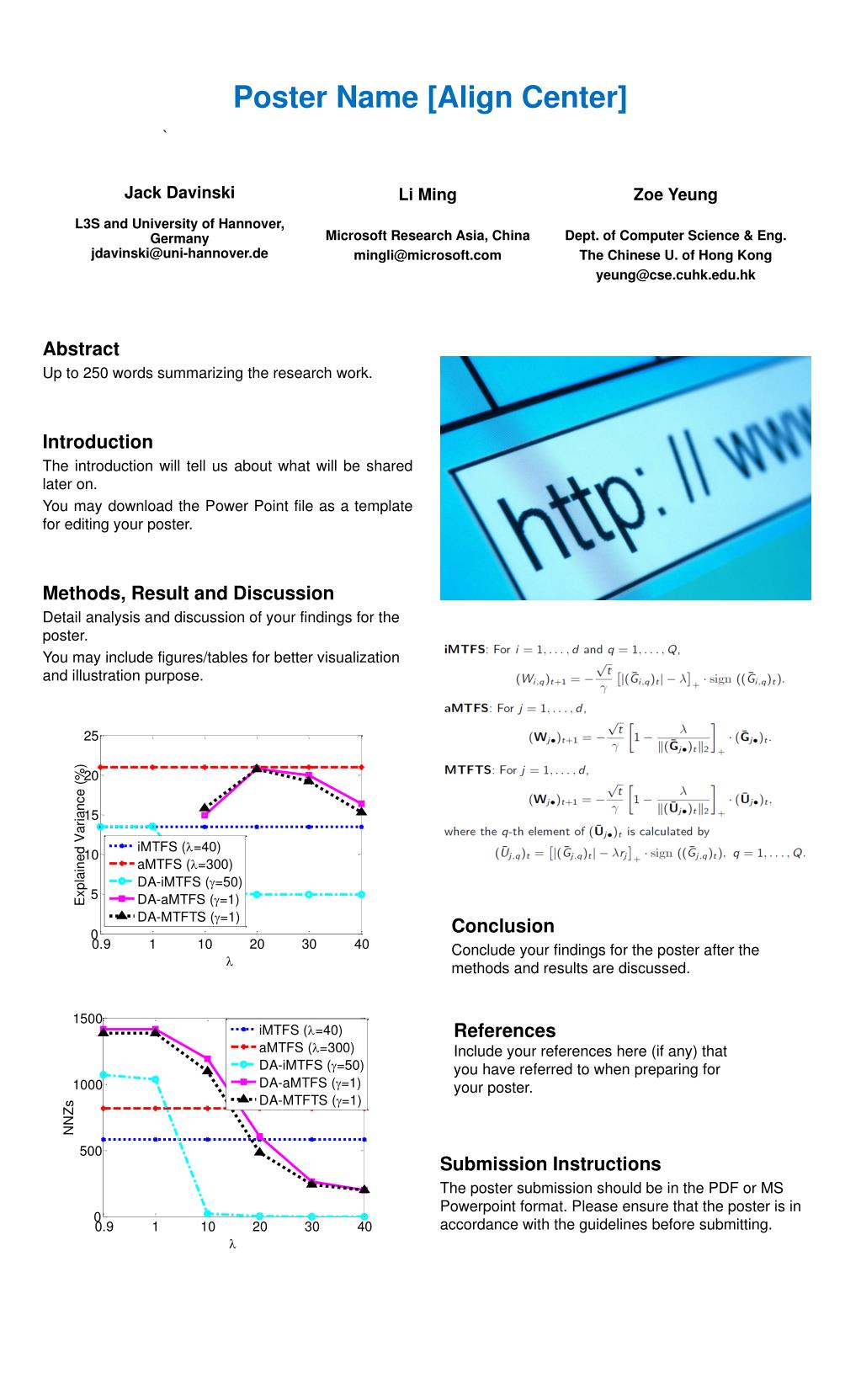 PPT - Poster Name [Align Center] PowerPoint Presentation, free download ...