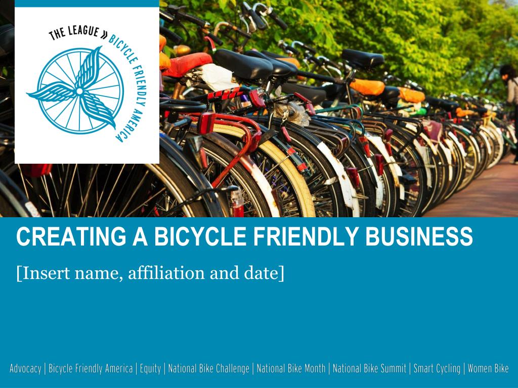 PPT - Creating a bicycle friendly business PowerPoint Presentation ...