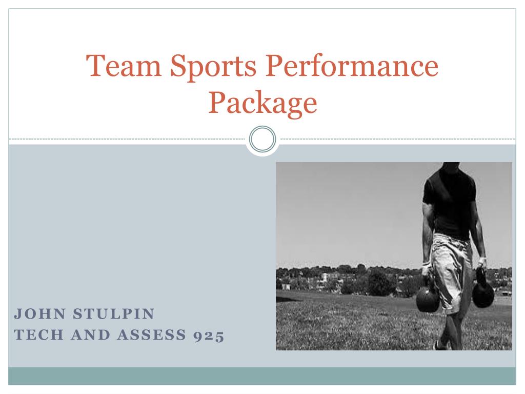 PPT - Team Sports Performance Package PowerPoint Presentation, free ...